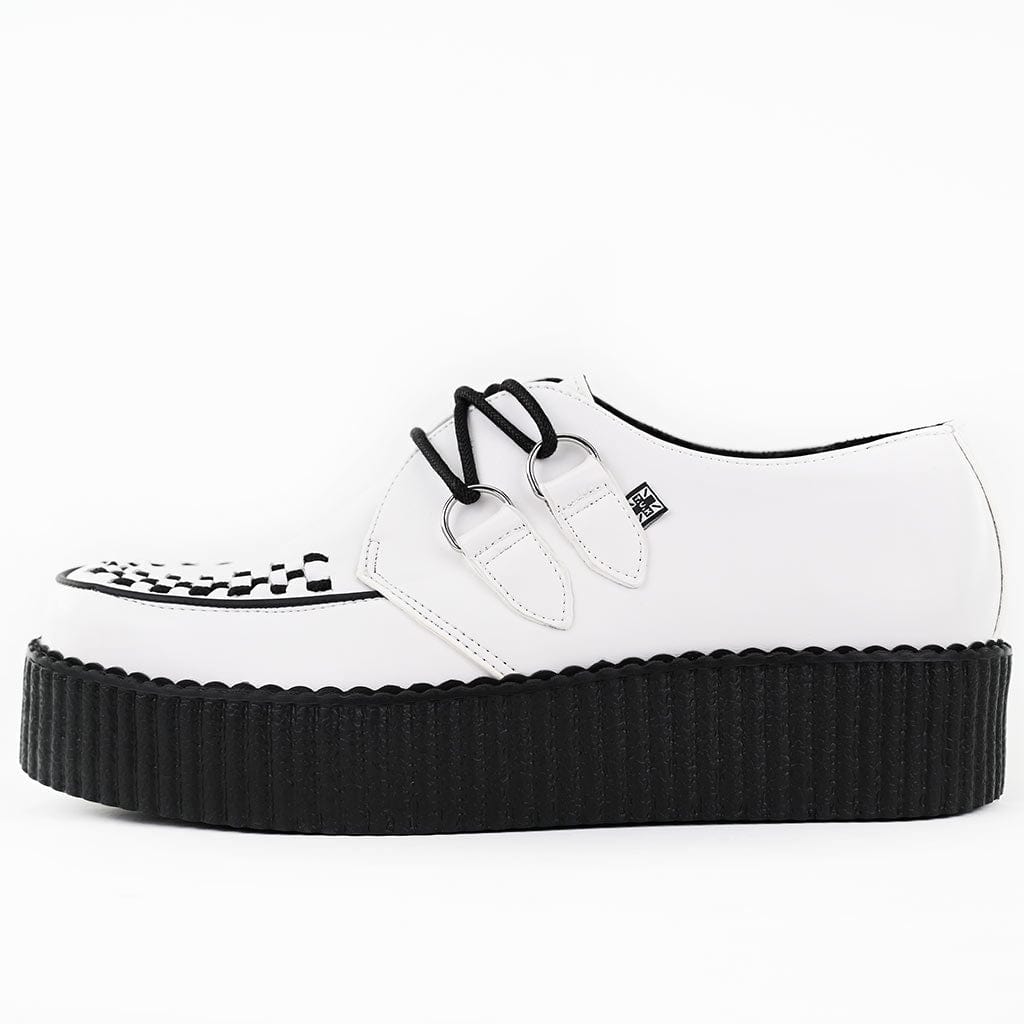Viva High White Leather Creepers | T.U.K. Creepers – T.U.K. Shoes