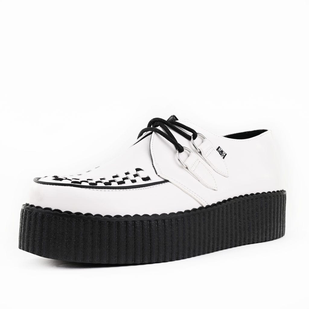 Viva High White Leather Creepers | T.U.K. Creepers – T.U.K. Shoes