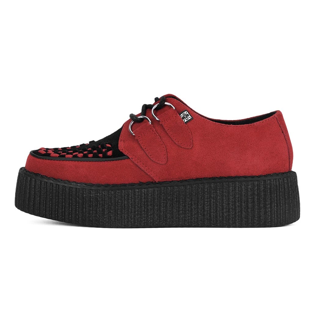 Viva High Red & Black Suede Creeper | T.U.K. Creepers – T.U.K. Shoes