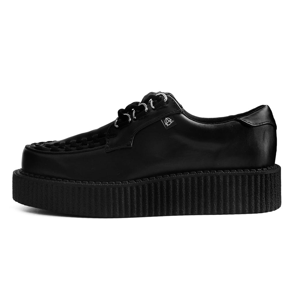 Anarchic Creeper Black Vegan Leather – T.U.K. Shoes